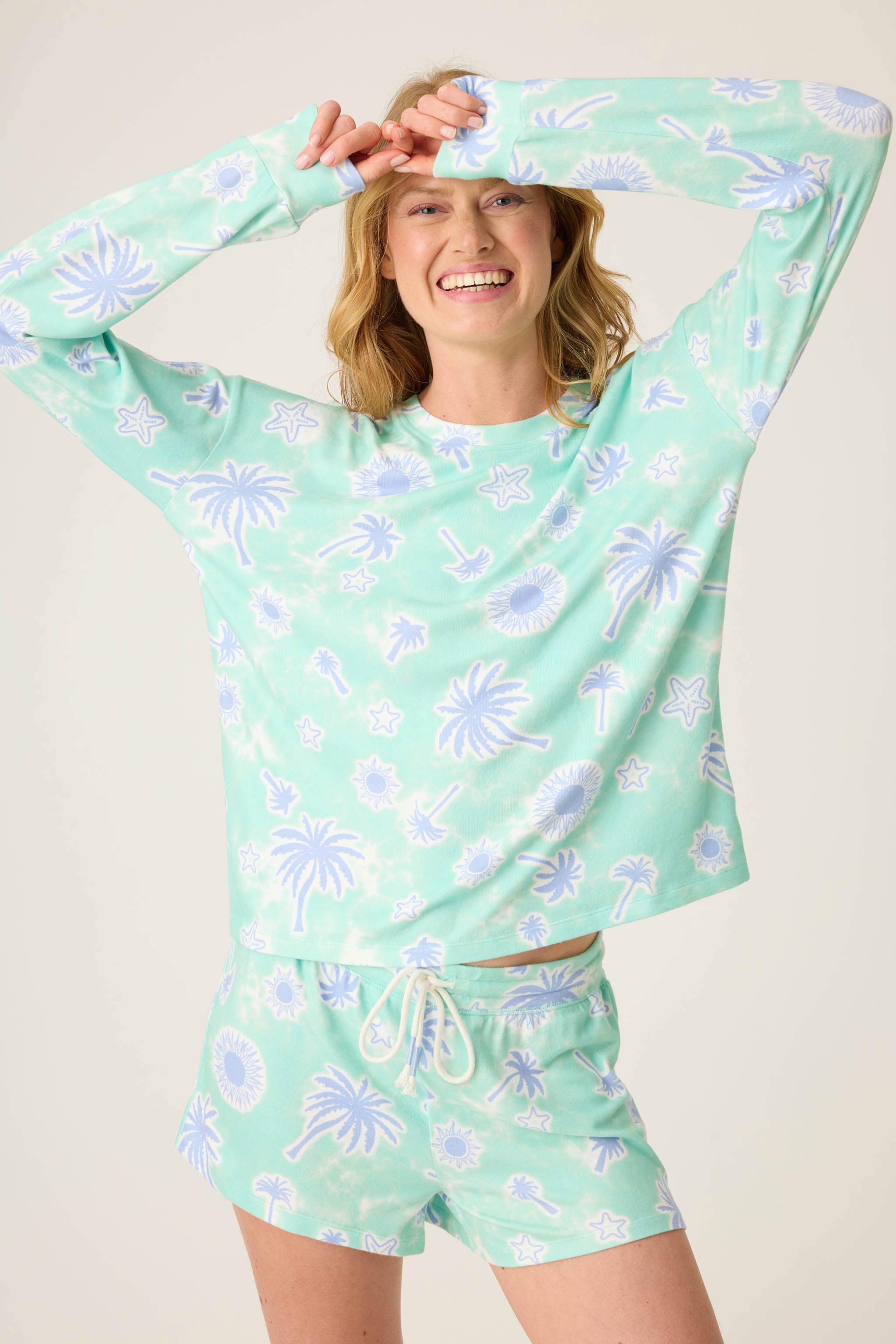 Mint Tropical Loungewear Set – P.J. Salvage